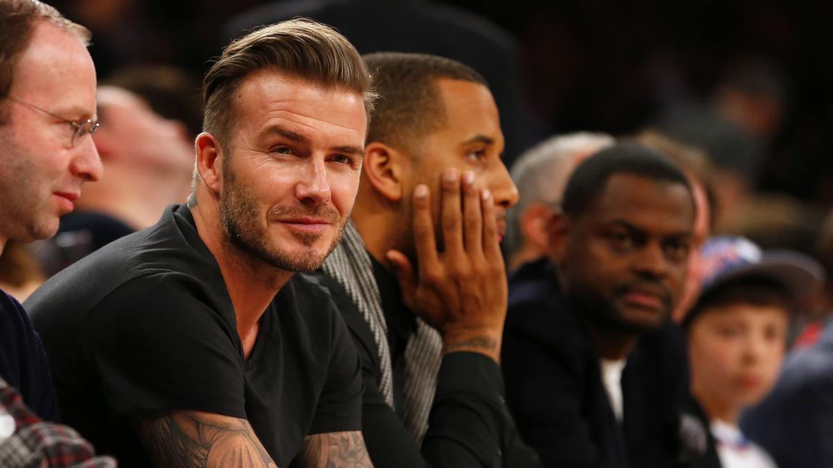 Beckham disfruta construyendo piezas de 'Lego'