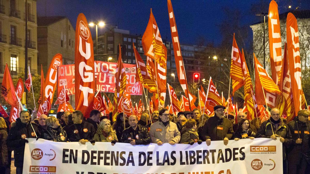 UGT y CC.OO se movilizan para defender el derecho a la huelga UGT y CC.OO se movilizan para defender el derecho a la huelga