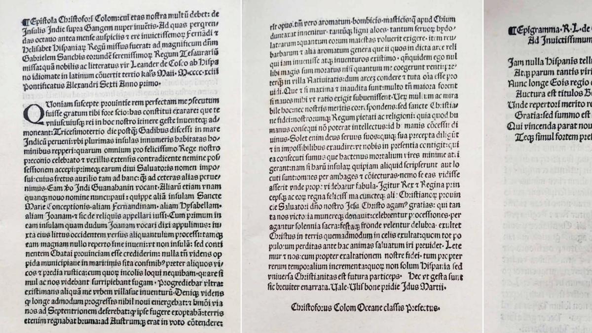 Italia Recupera Una Carta De Colón Robada En Florencia Noticias De