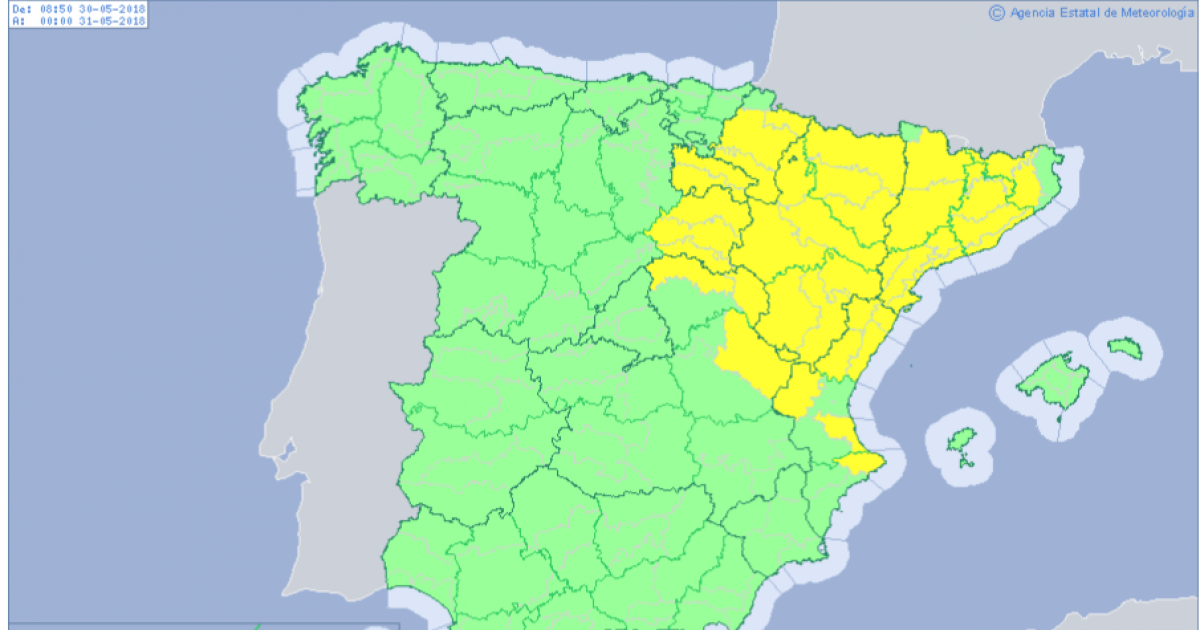 ¿Qué significan los colores de la alertas meteorológicas? | Noticias de Sociedad en Heraldo.es