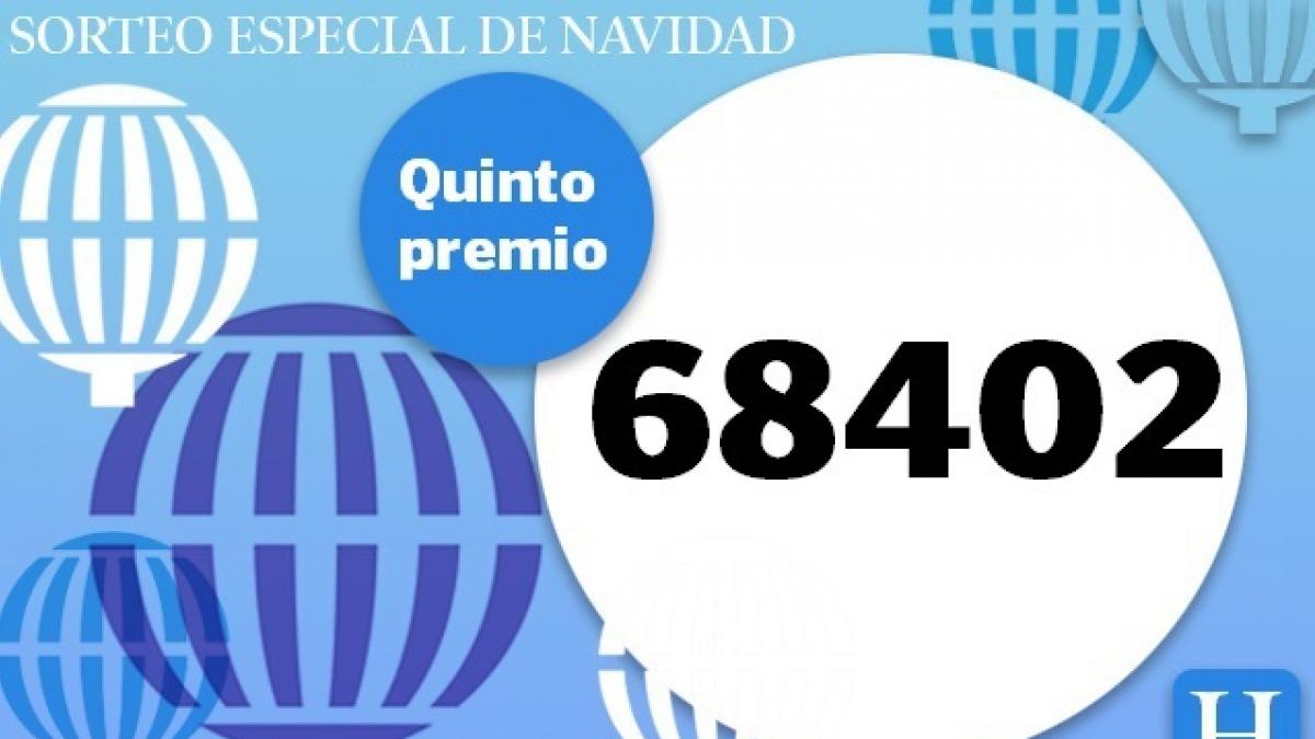 Quintos premios del Sorteo Extraordinario de la Lotería de Navidad 2018 ...