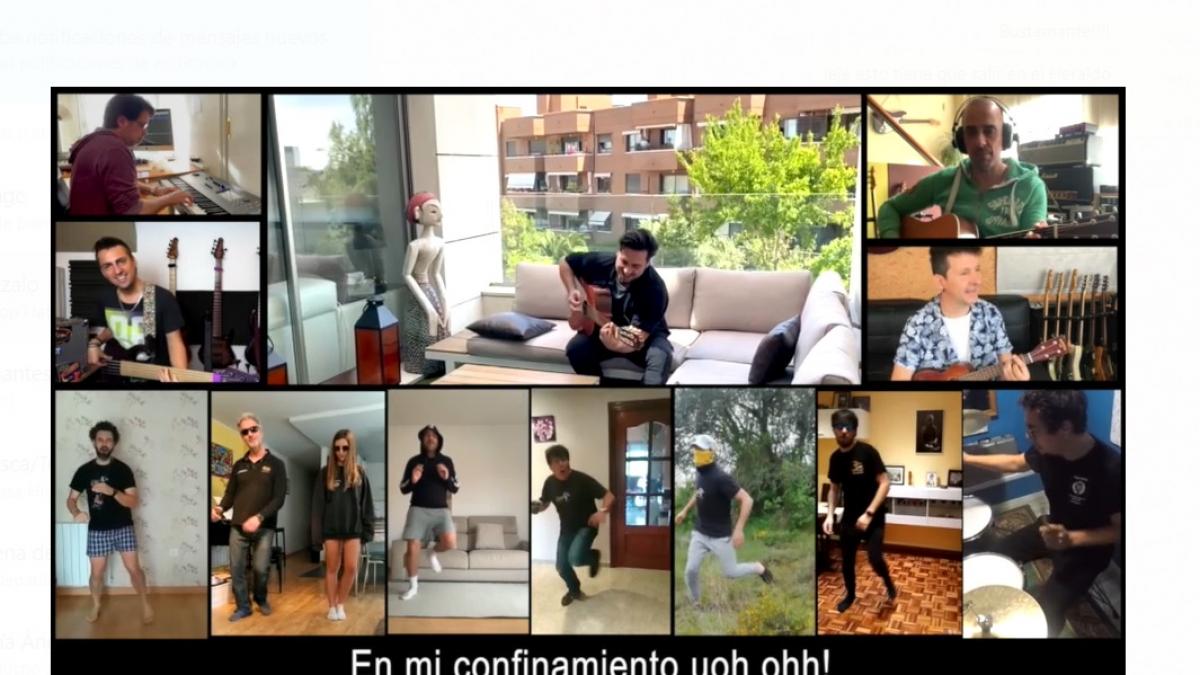 Versión viral de David Bustamante con los técnicos de Rampa de Huesca ...