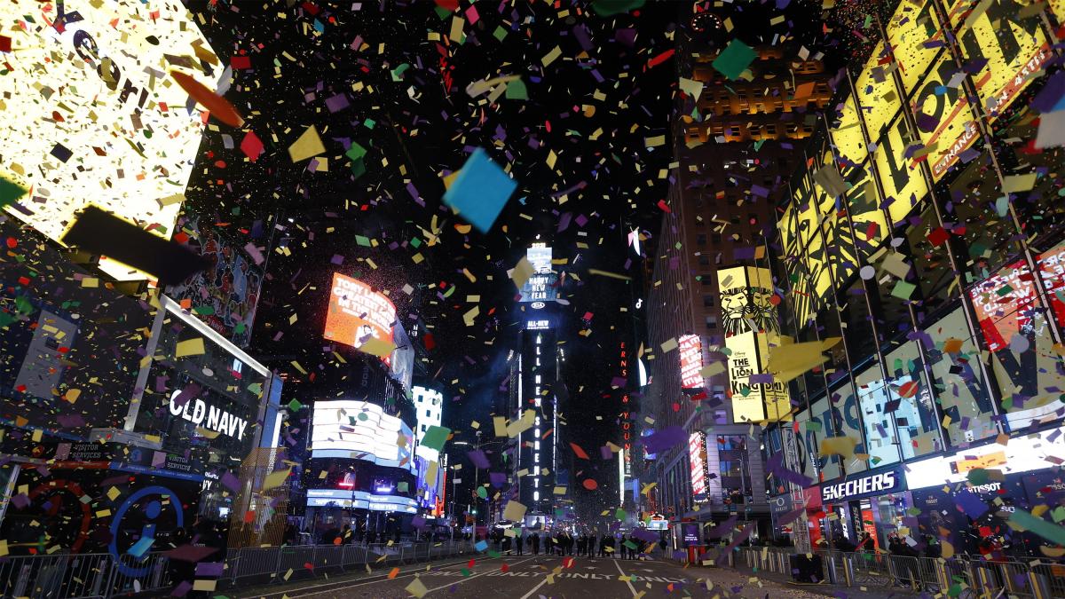 Nueva York marca la llegada del 2021 con un Times Square casi desierto