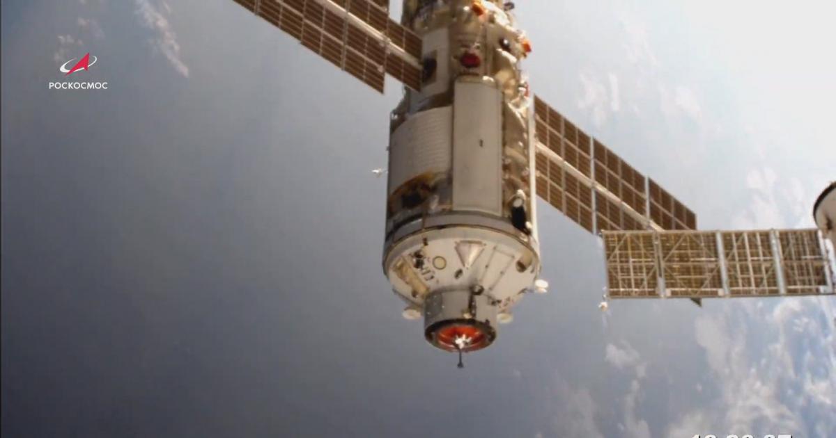 El módulo Naúka llega a la EEI con 14 años de retraso y un viaje incierto