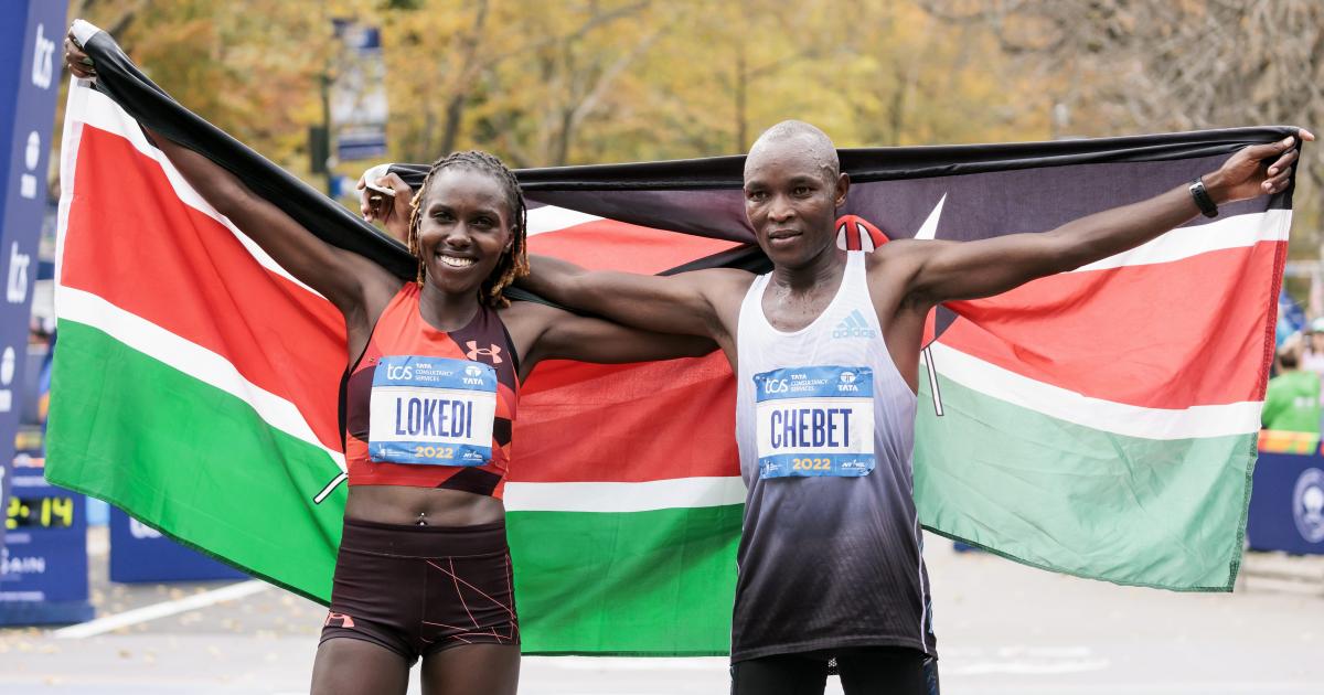 Los kenianos Sharon Lokedi y Evans Chebet reinan en la maratón de Nueva ...