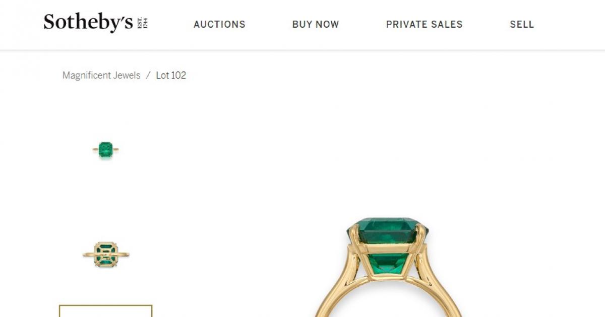 La esmeralda del galeón Nuestra Señora de Atocha será subastada para ...