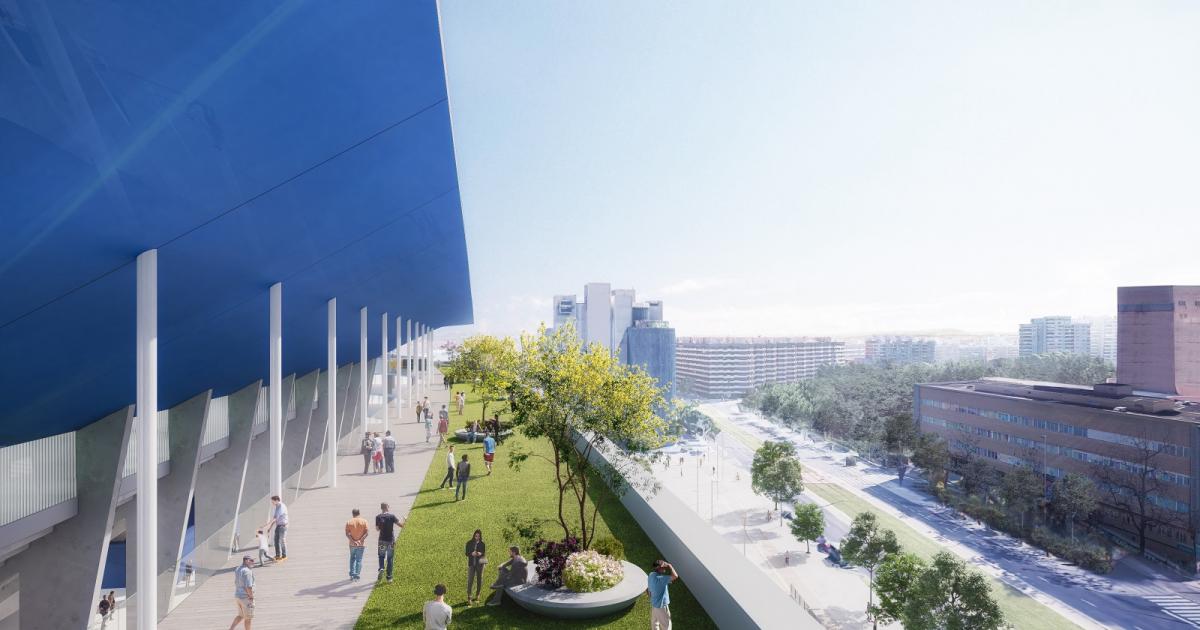 Así era el proyecto de la nueva Romareda de Zaragoza