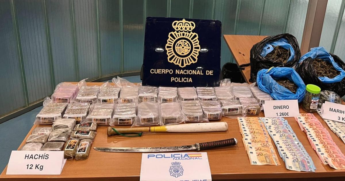 La Policía Nacional desmantela dos puntos de venta de droga en la avenida de Madrid