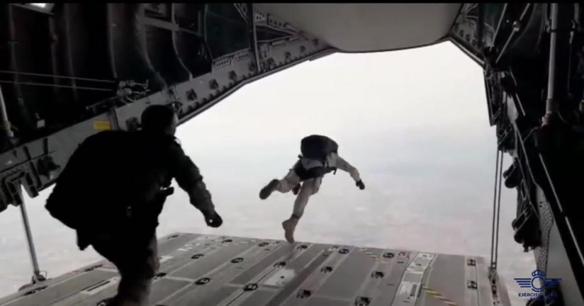 VIDEO: Así ha sido el primer salto tipo HALO/HAHO simulado desde un A400M del Ala 31