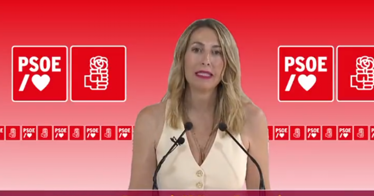 Vox hace un montaje con María Guardiola (PP) con el logo del PSOE: "Extremadura no es de su ...