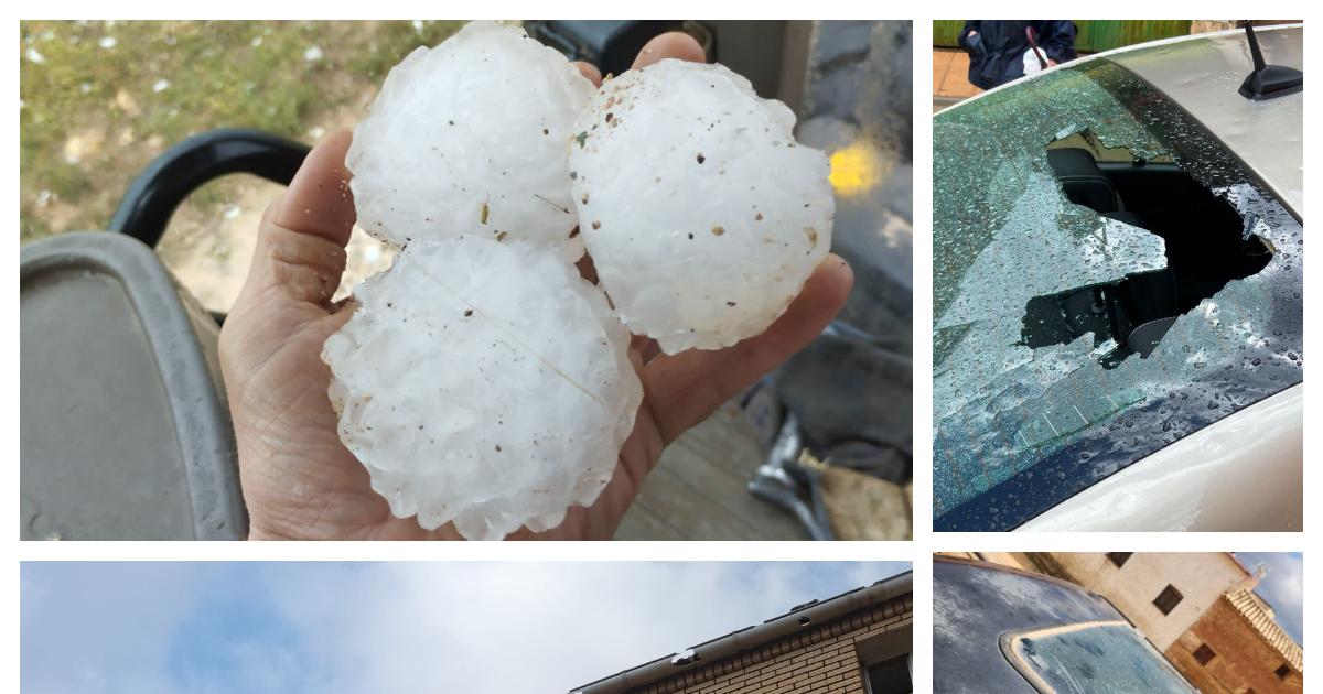 El granizo daña frutales, viñas y coches en Morata de Jiloca, Miedes ...
