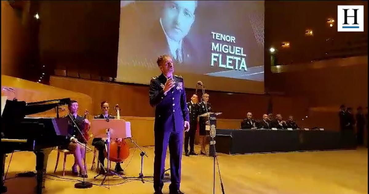 VIDEO: Homenaje al tenor Fleta en la celebración del Día de la Policía ...