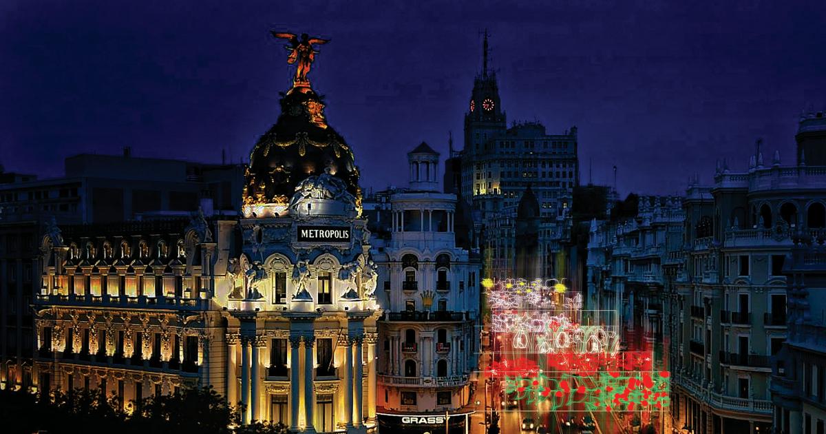 Diseño aragonés para la iluminación navideña de la Gran Vía madrileña Diseño aragonés para la iluminación navideña de la Gran Vía madrileña