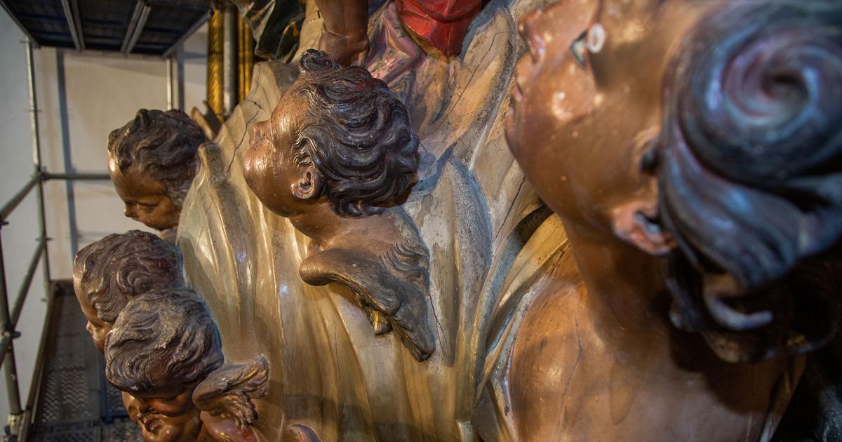 Fotos del retablo mayor de la colegiata de Santa María de Catalayud ...