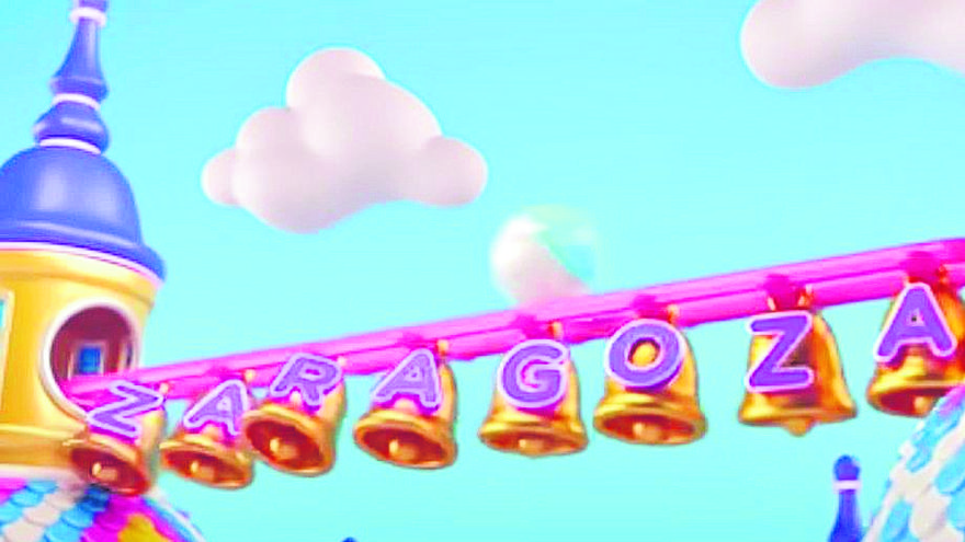 Zaragoza se convierte en un 'pinball' gigante en una campaña de Ouigo