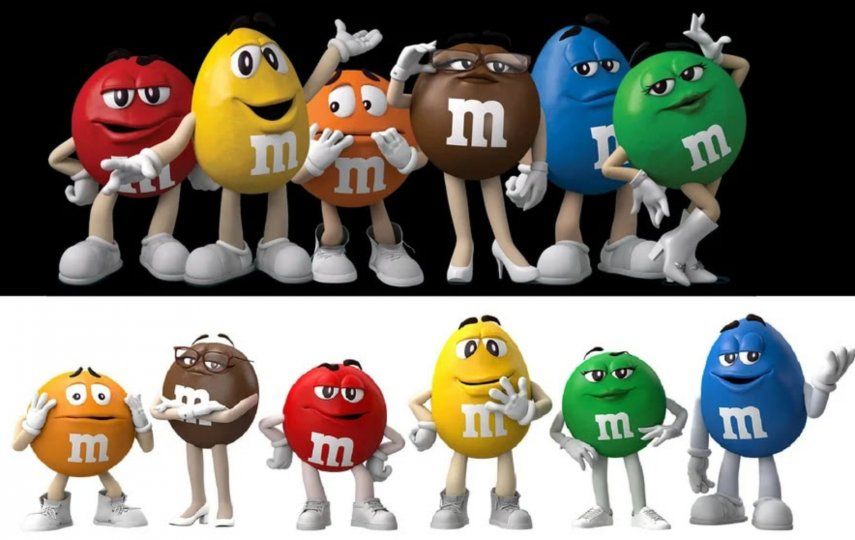 El M&M verde pierde sus tacones y revoluciona Estados Unidos