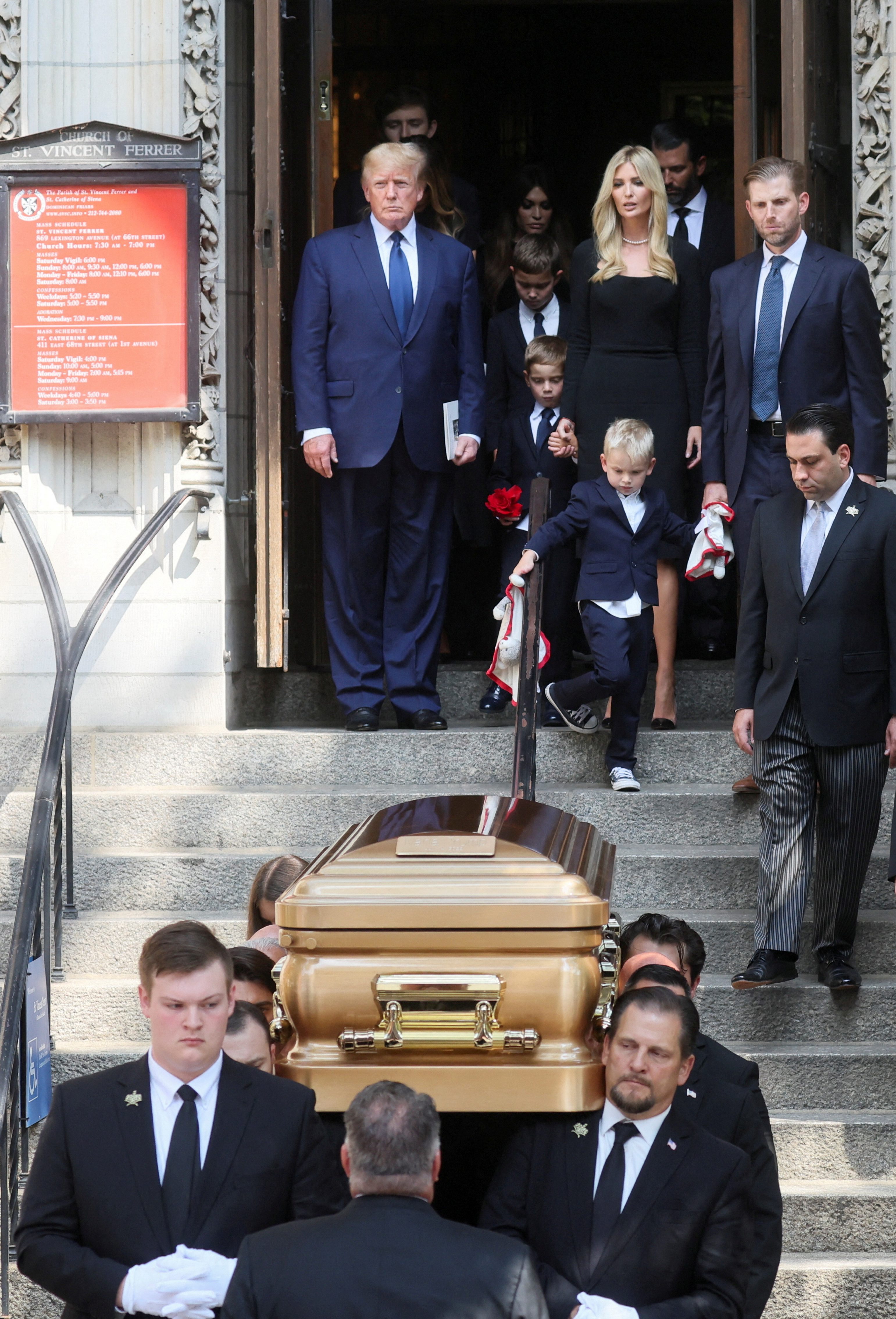 Funeral de Ivana Trump, la primera mujer del expresidente de Estados Unidos