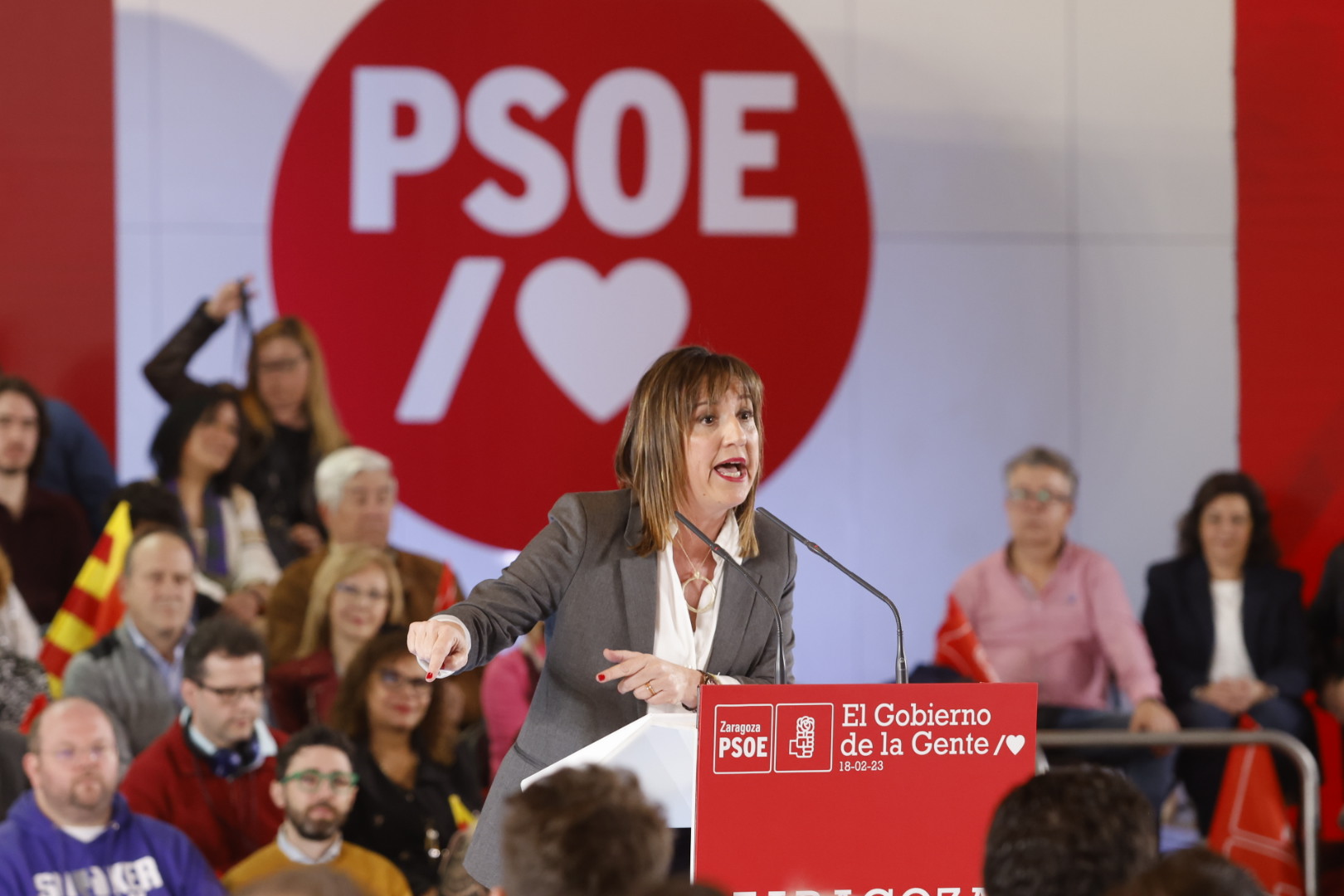 Fotos de Pedro Sánchez, en la presentación de Lola Ranera a la Alcaldía de Zaragoza | Imágenes