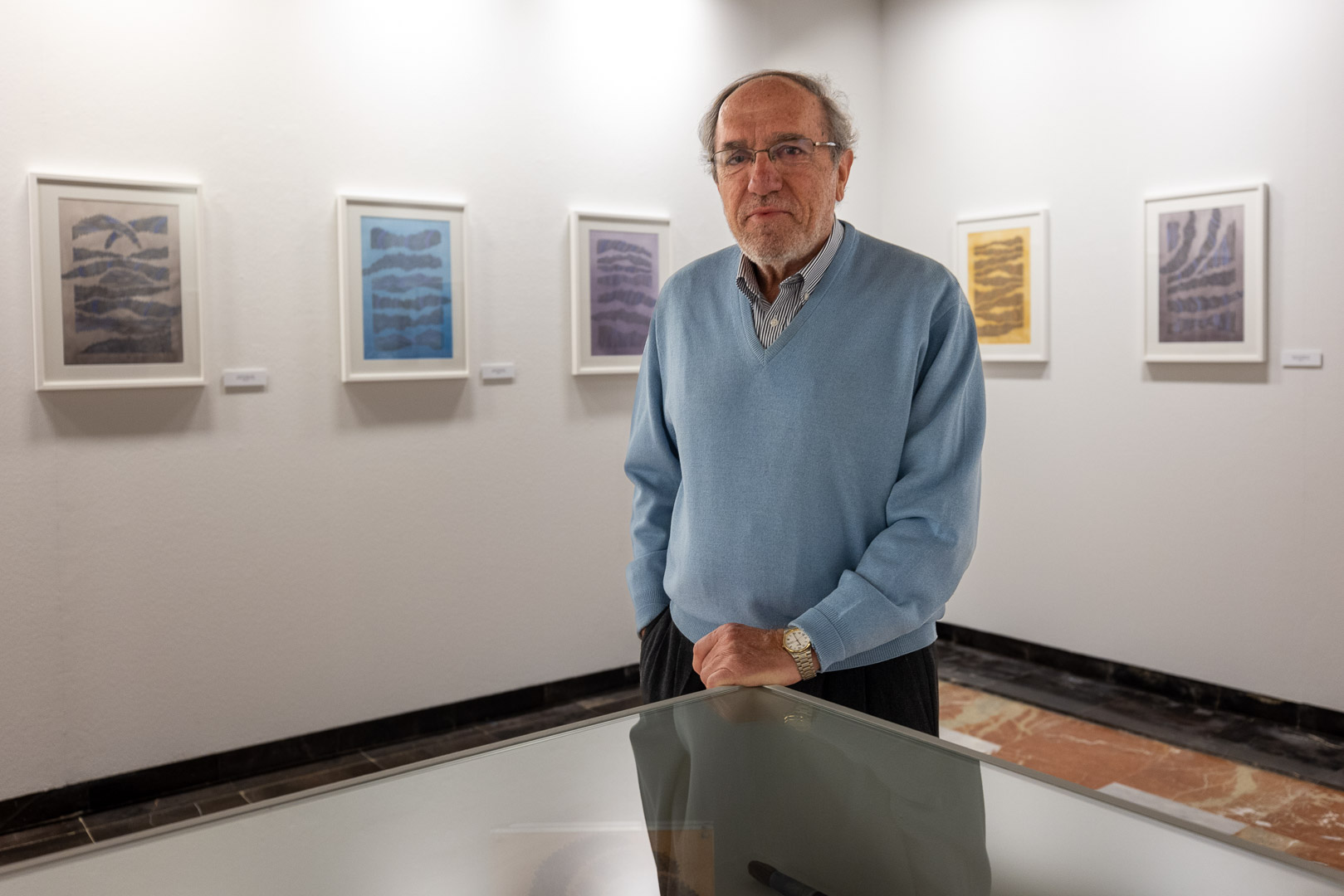 El pintor Joaquín Ferrer Millán expone en la sala del Palacio de ...