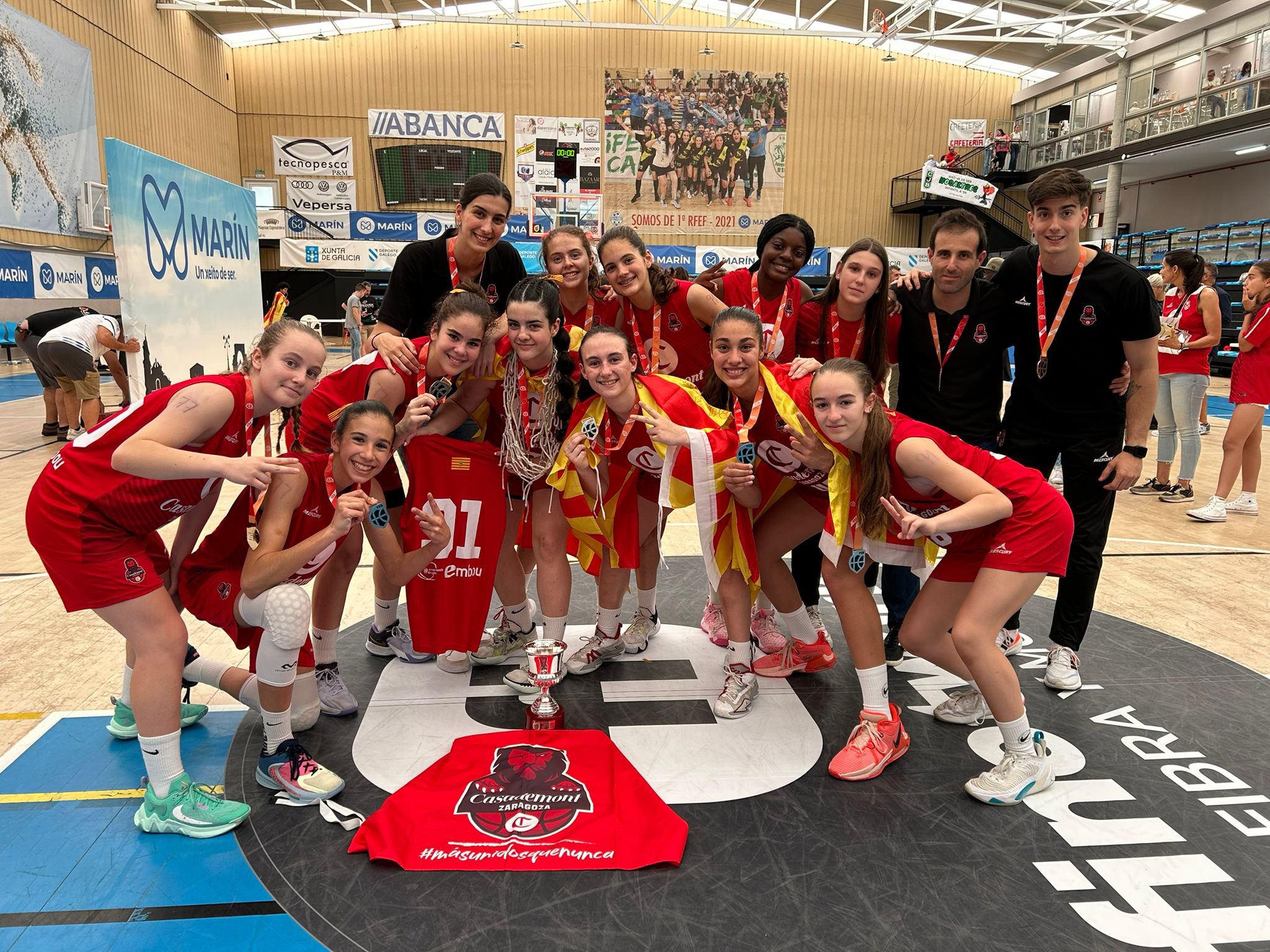 Claudia Lostal, jugadora del Casademont Zaragoza, la estrella emergente