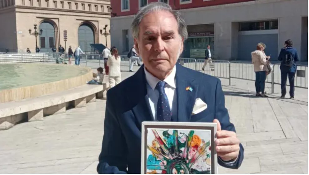 José Manuel Cardiel, pintor y médico: "Pinté la bandera de Ucrania y le ...