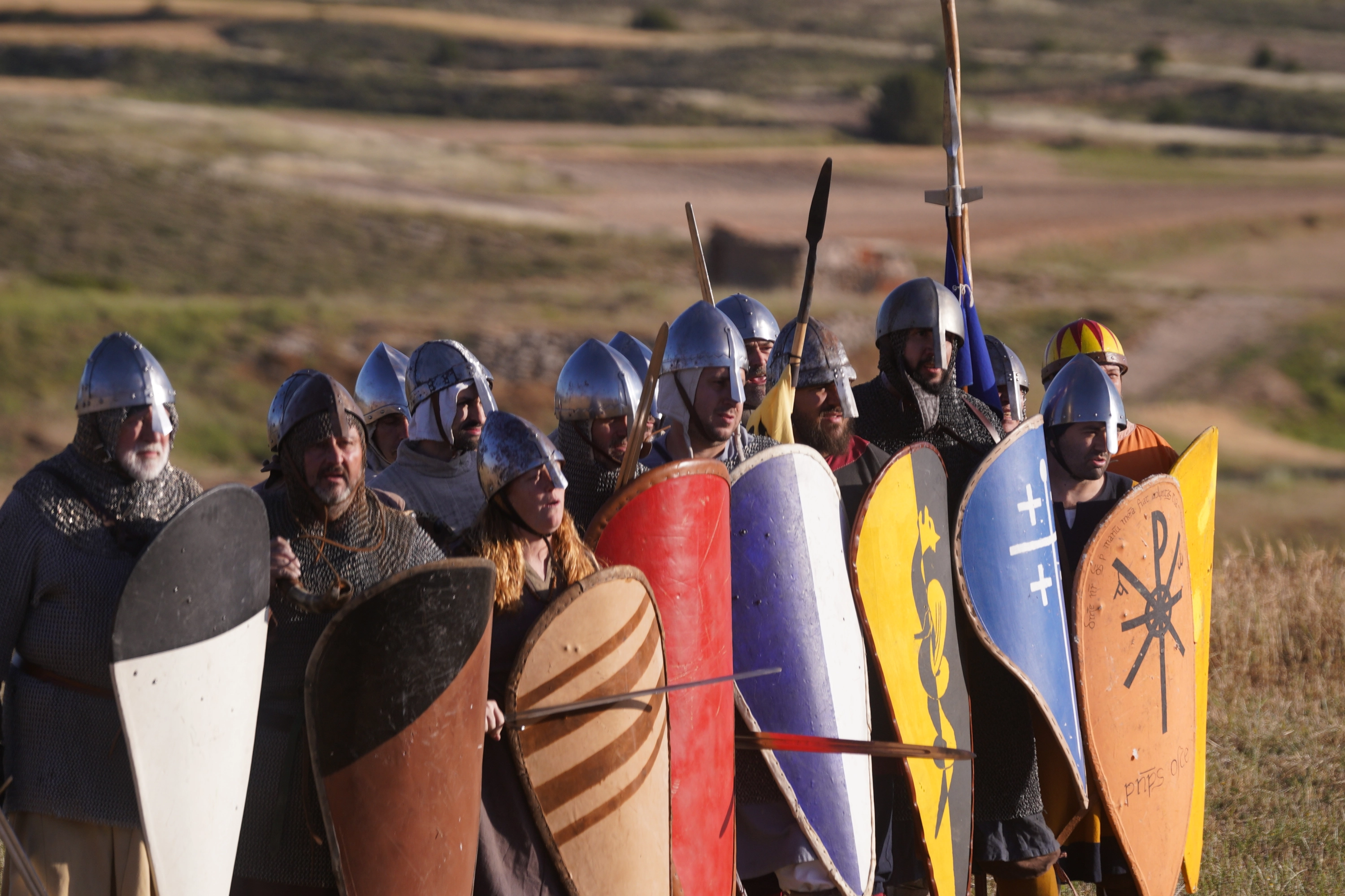 Dromedarios, los invitados estrella en la recreación de la batalla de Cutanda