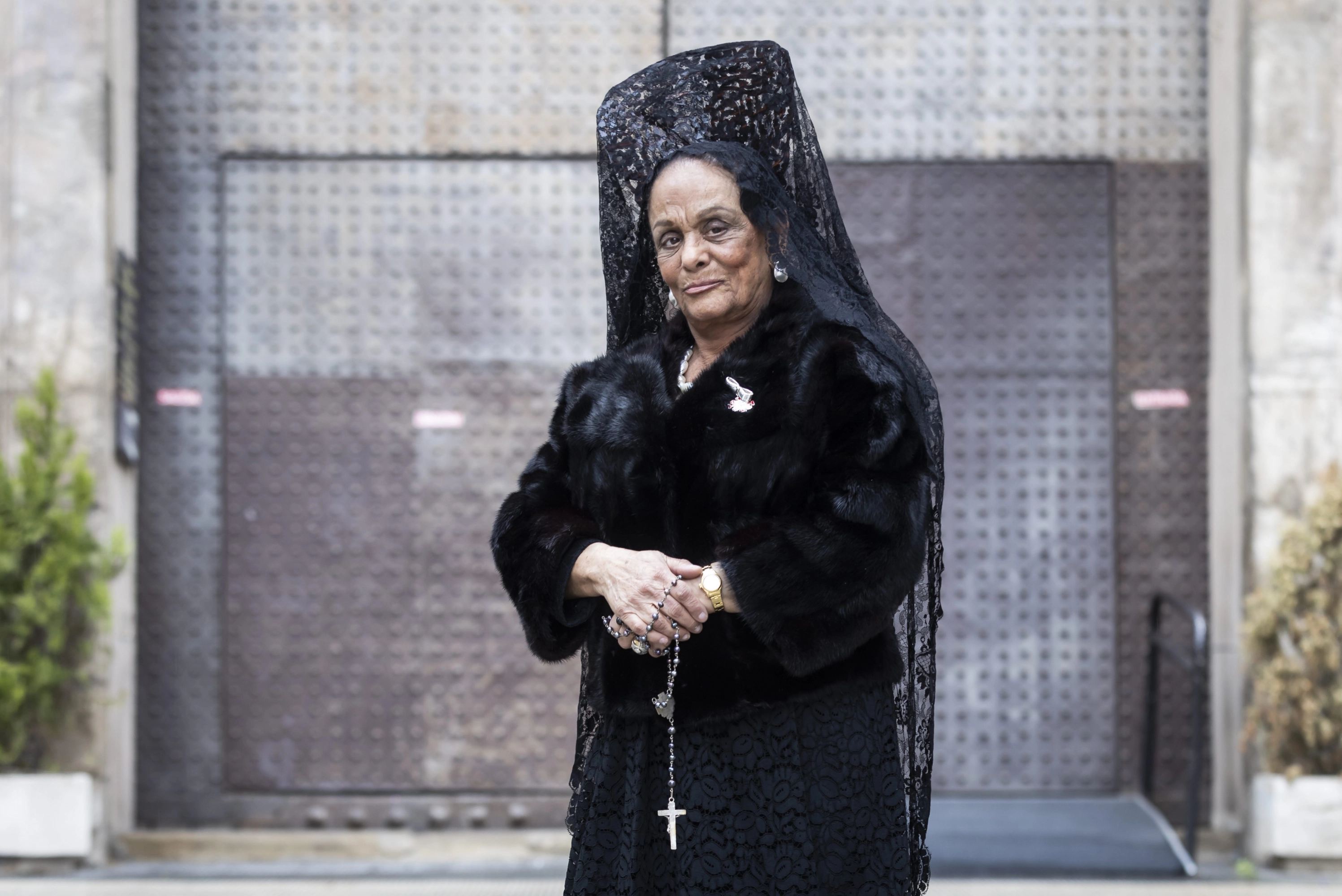 La Chunga, una manola más en las procesiones de Semana Santa de Zaragoza