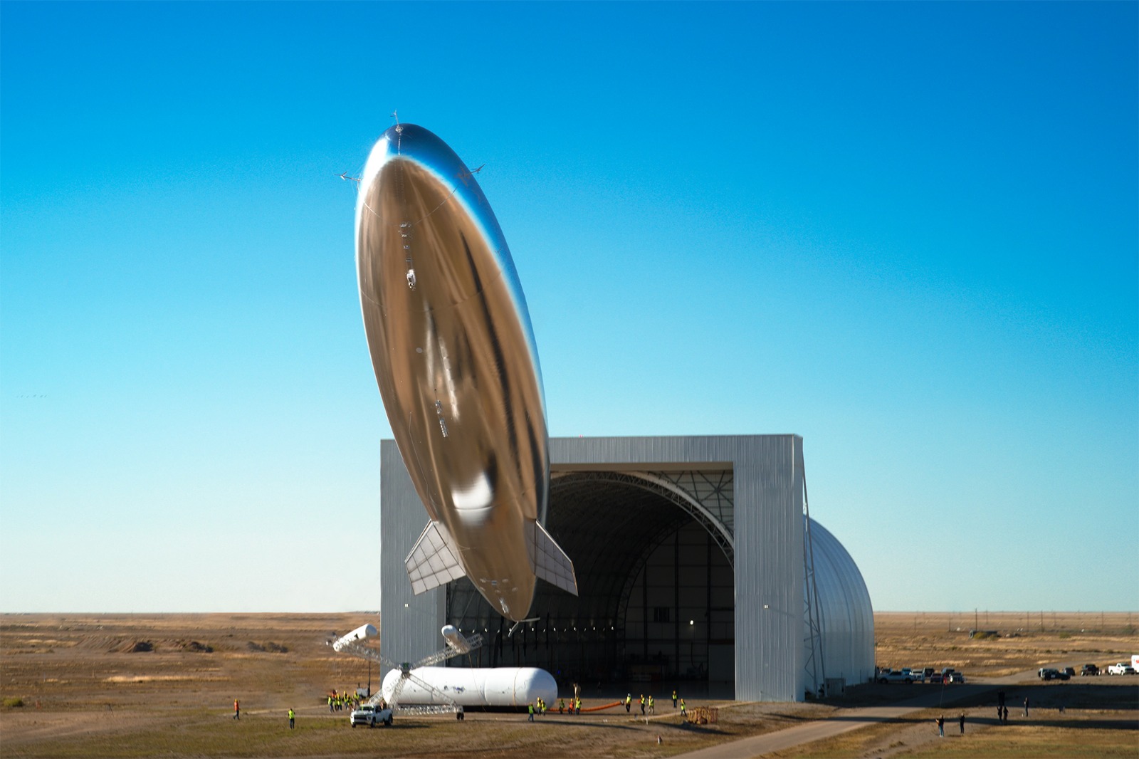 Así será el hangar para dirigibles estratosféricos del aeropuerto de Teruel que se ha comenzado ...