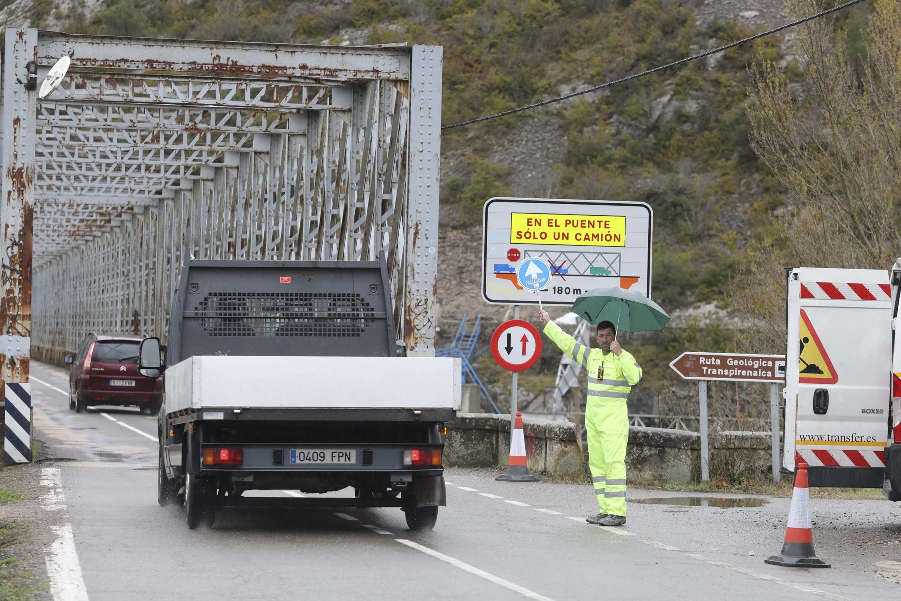 Temor por el cierre de la carretera A-132 en el puente de la Peña al ...
