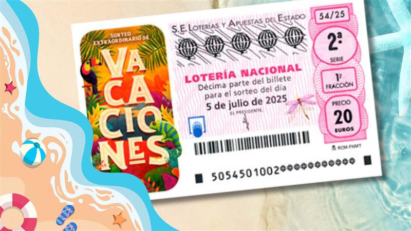 Horario del Sorteo Extraordinario de Vacaciones 2025 de Lotería ...