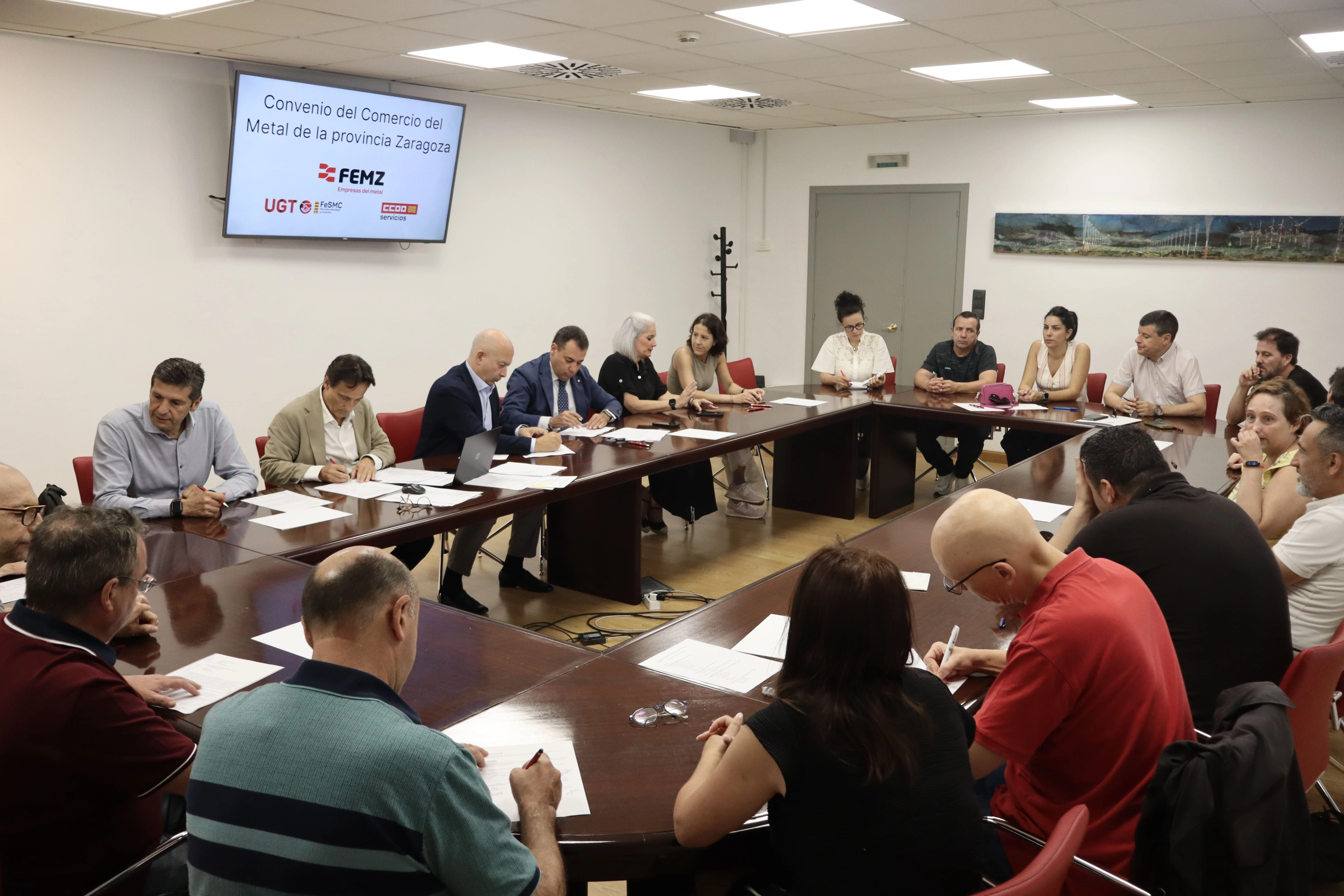 Firmado el convenio del comercio del metal en Zaragoza con una subida salarial del 3%
