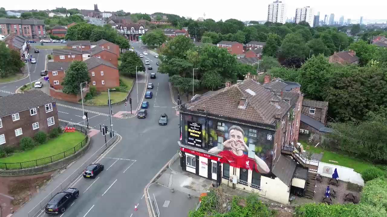 Un mural en Liverpool homenajea a Diogo Jota