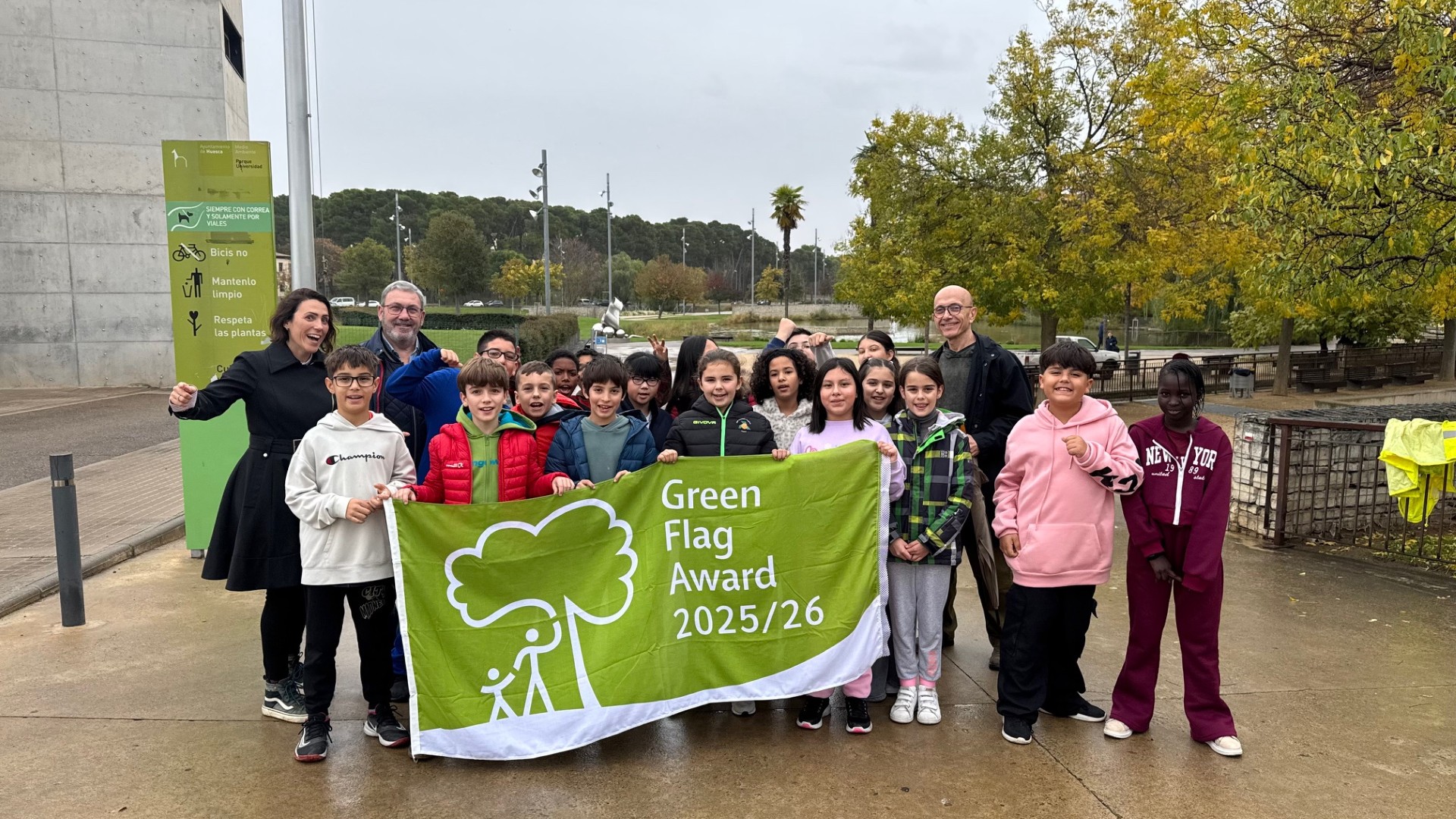 El Parque Universidad de Huesca iza la 'Green Flag' por séptimo año ...