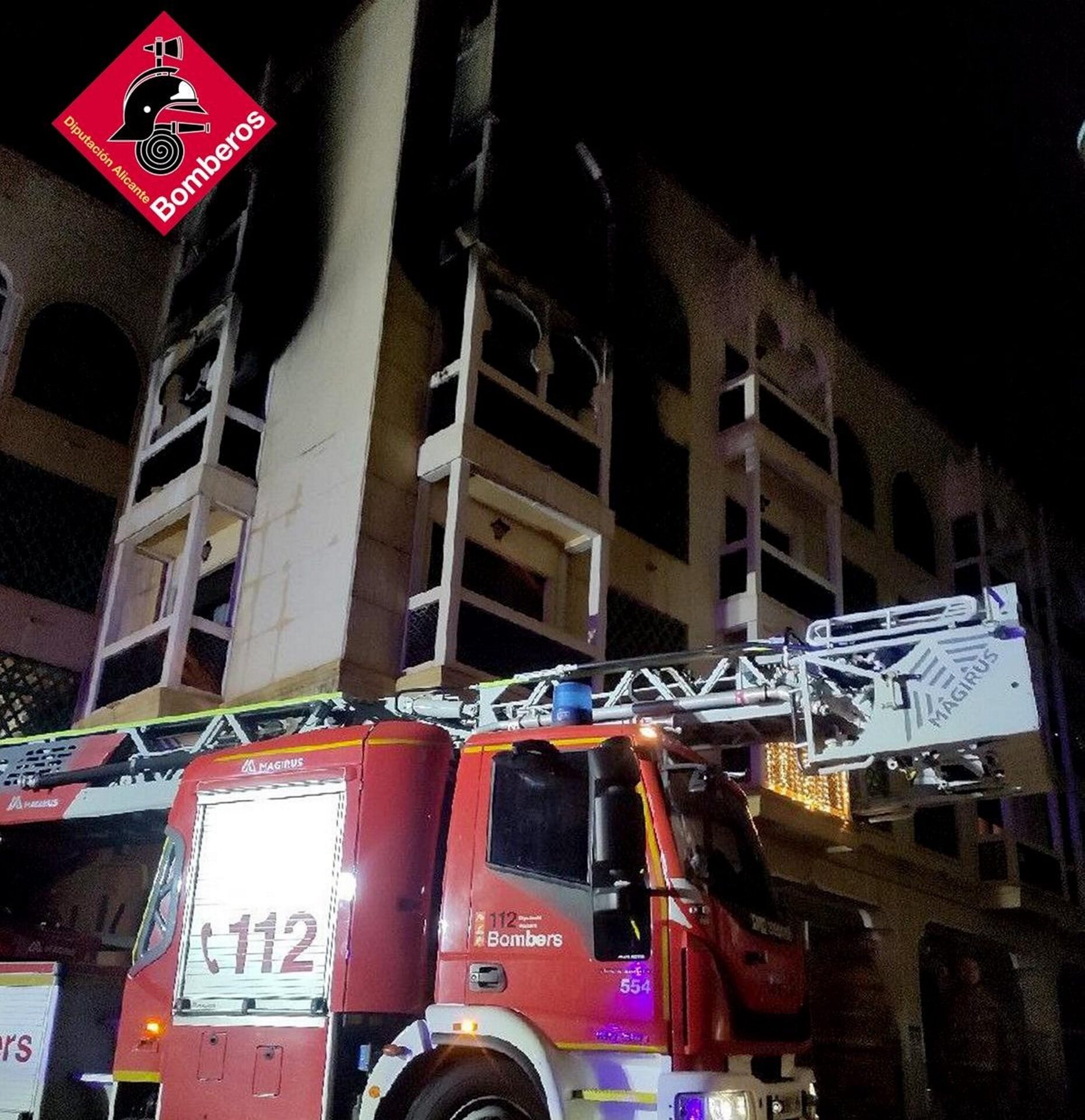 Un detenido por el incendio de un edificio de Alicante en el que ...