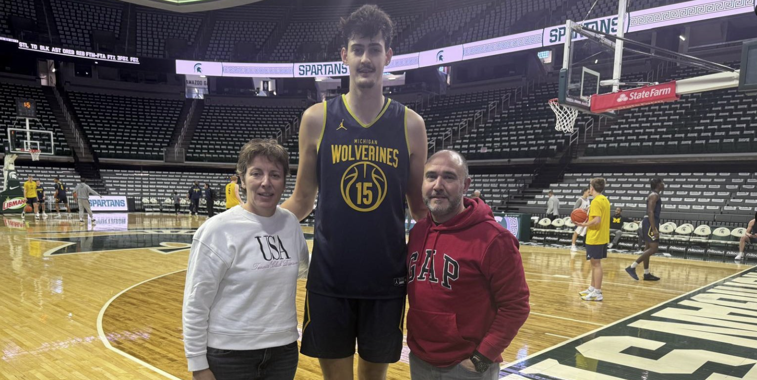 El aragonés Aday Mara recibe una visita especial en Michigan